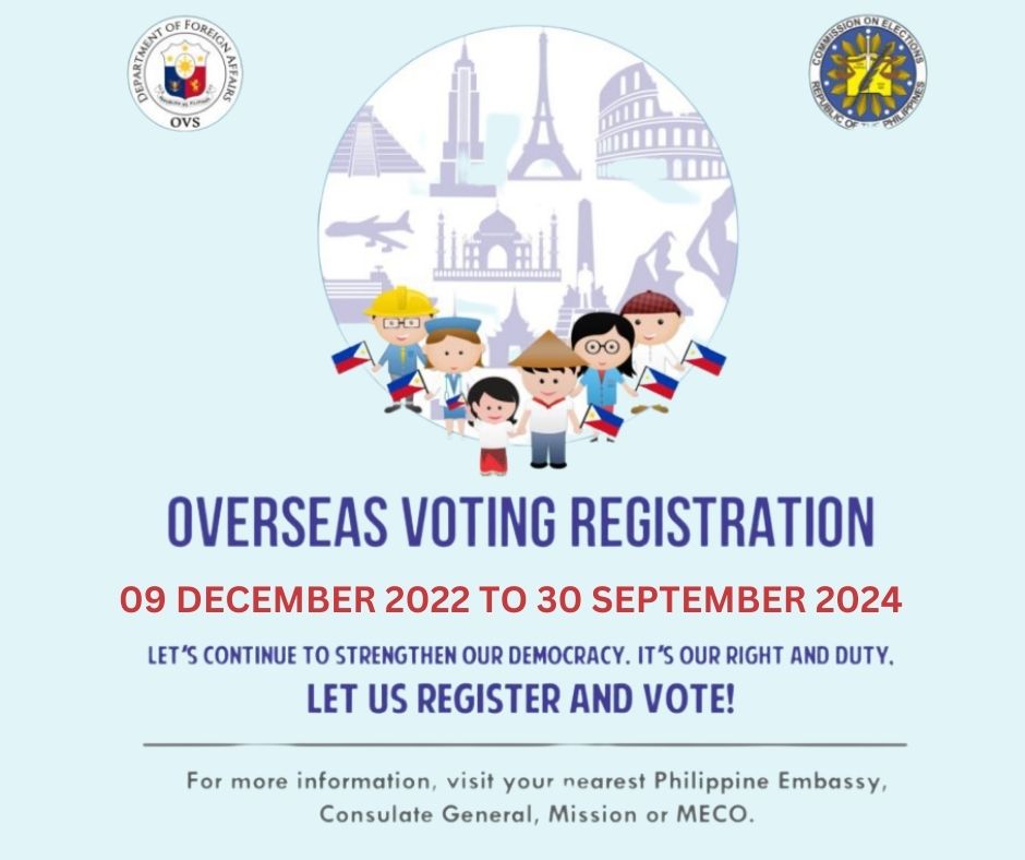 Overseas Voting Registration will Resume on Friday 9 December 2022 ...