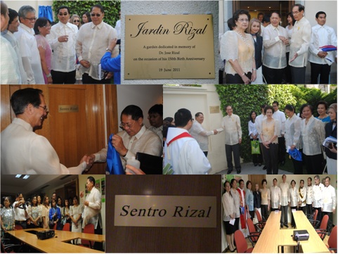 Senator Edgardo J. Angara unveils Sentro Rizal and Jardin Rizal in ...