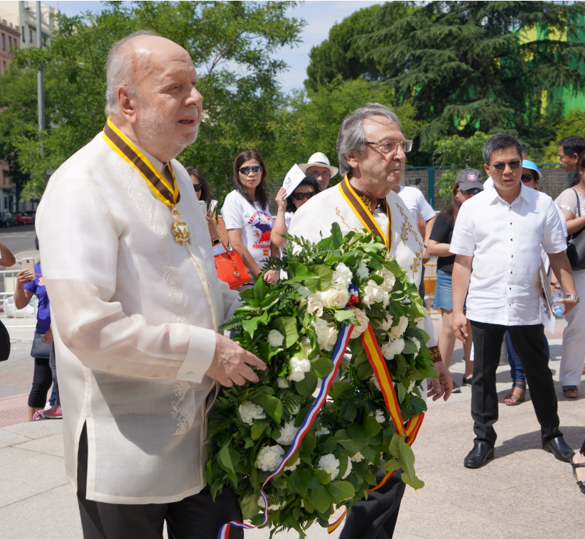 Filipinos in Spain Joined Wreath Laying Ceremony at the Rizal Monument ...
