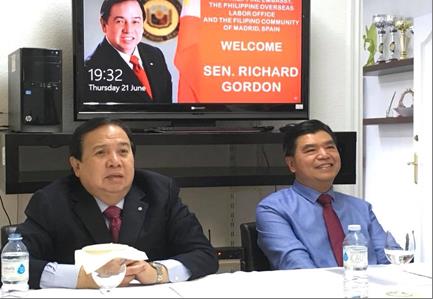 Senator Richard J. Gordon Dialogues with the Filipino Community Leaders ...